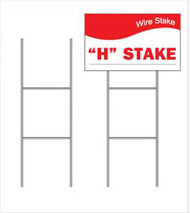 H wire sign stake Perth - Virgin Bores
